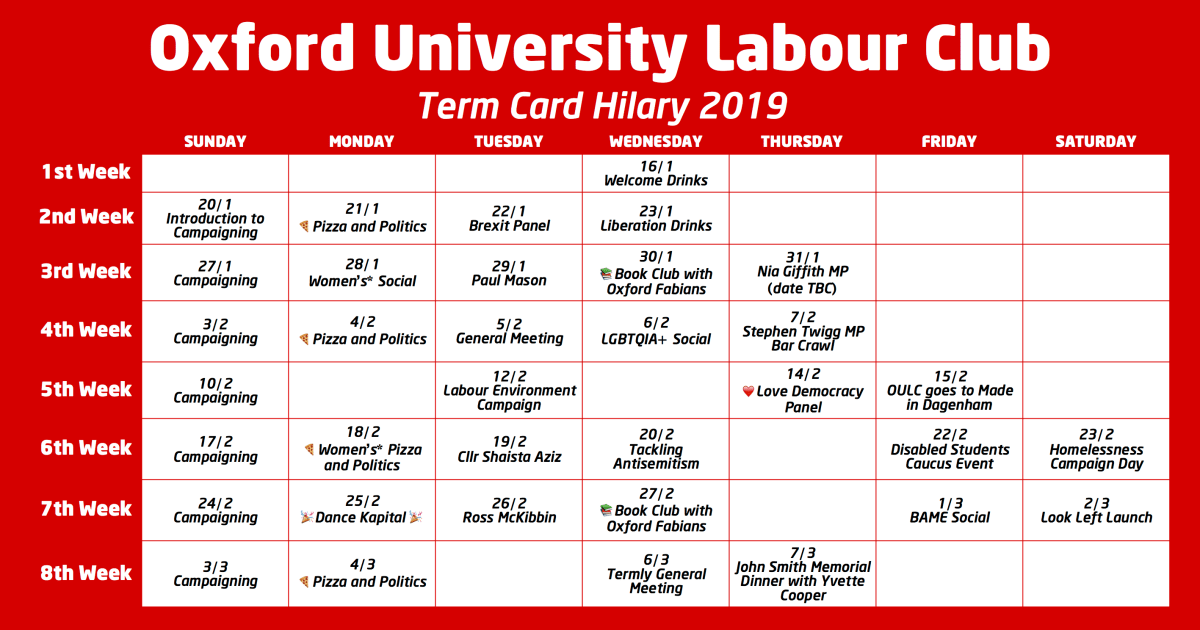 OULC Term Card Hilary 2019 – Owen Winter